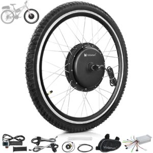 voilamart ebike conversion kit,26" 36v 500w front wheel electric bike conversion kit,electric motorbike kit with intelligent controller and pas system for road bike(without battery)