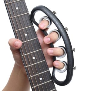 fovern1 guitar finger expansion, finger sleeve finger force span practing trainer tool training bands for guitar bass piano finger speed system musical instrument accessories