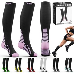 compression socks for nurses men & women - fitness travel pregnancy circulation