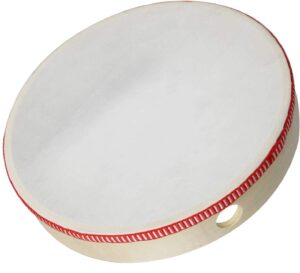 mifs hand drum kids percussion wood frame drum (10 inch)