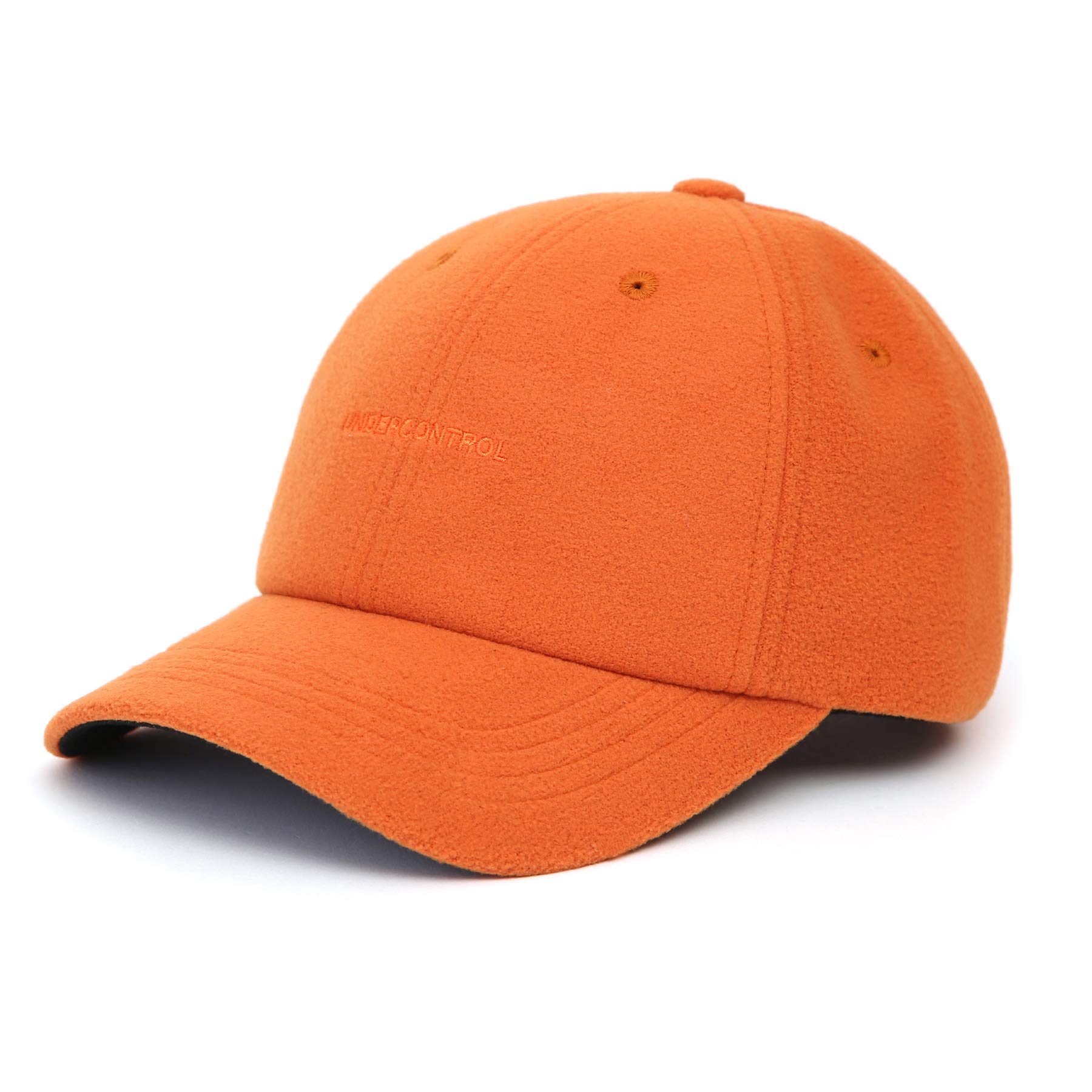 UNDERCONTROL Baseball Fleece Dad Hat Low Profile Embroidered Curved Visor Sports Adjustable Buckleback Trucker Cap Unisex (Orange)