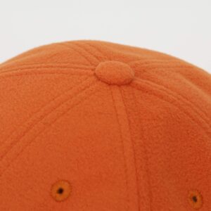 UNDERCONTROL Baseball Fleece Dad Hat Low Profile Embroidered Curved Visor Sports Adjustable Buckleback Trucker Cap Unisex (Orange)