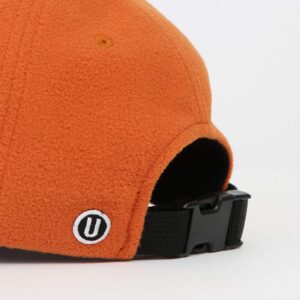 UNDERCONTROL Baseball Fleece Dad Hat Low Profile Embroidered Curved Visor Sports Adjustable Buckleback Trucker Cap Unisex (Orange)