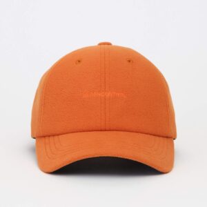 UNDERCONTROL Baseball Fleece Dad Hat Low Profile Embroidered Curved Visor Sports Adjustable Buckleback Trucker Cap Unisex (Orange)