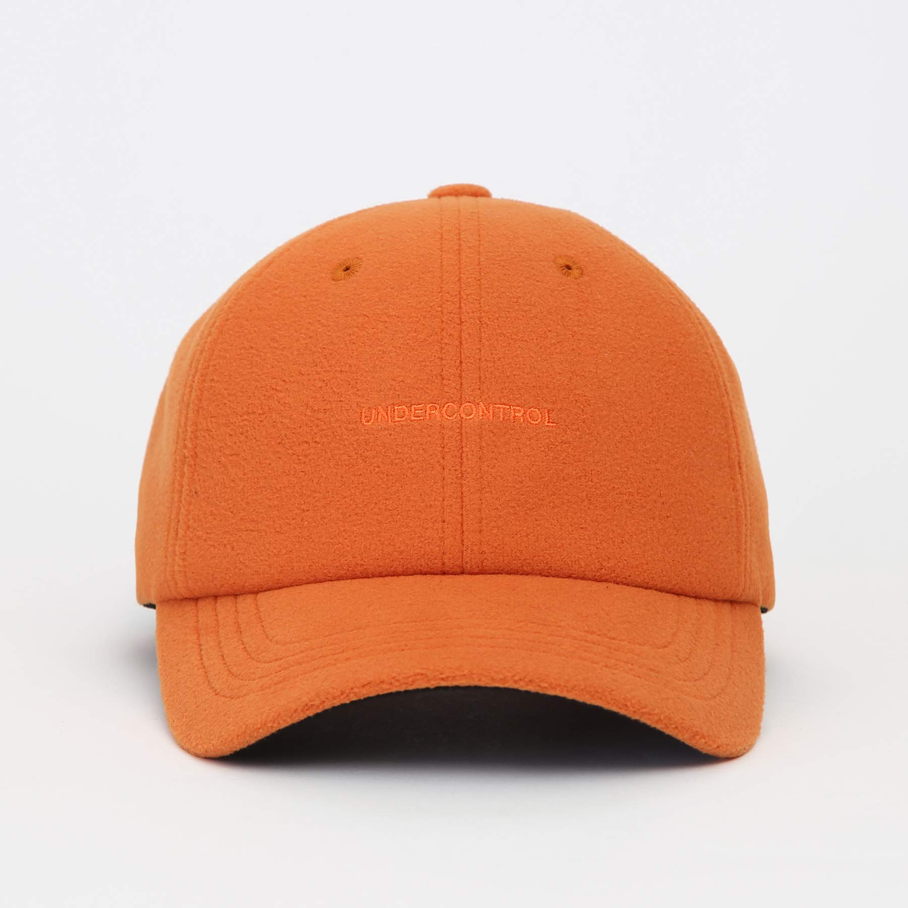 UNDERCONTROL Baseball Fleece Dad Hat Low Profile Embroidered Curved Visor Sports Adjustable Buckleback Trucker Cap Unisex (Orange)