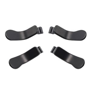 tomsin 4 pcs mini paddles for xbox wireless elite 2 controller,metal stainless steel back paddles replacement parts for xbox one elite controller series 2 model 1797 (black)