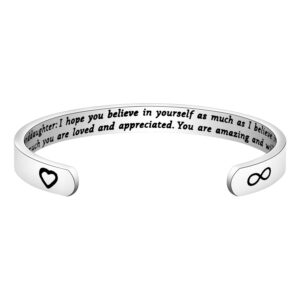 gzrlyf to my granddaughter bracelet granddaughter jewelry granddaughter inspirational gifts always remember you’re special(cuff bracelet)