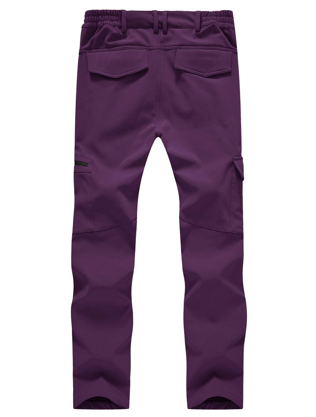 Gopune Women's Waterproof Windproof Fleece Lined Warm Hiking Ski Snow Insulated Pants (Purple,S)