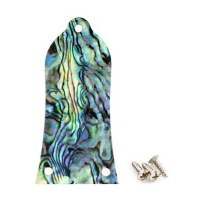 musiclily pro natural paua abalone shell guitar truss rod cover 3-hole for china made epiphone lp les paul electric guitar