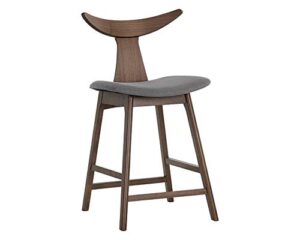 sunpan jaxton counter stool - dark grey