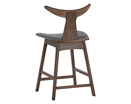 Sunpan Jaxton Counter Stool - Dark Grey