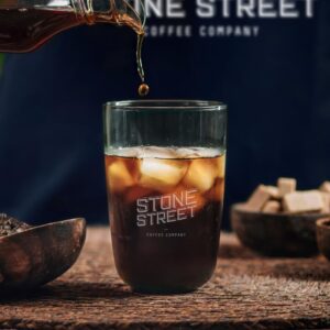 Stone Street Cold Brew Flavored Coffee, Natural French Vanilla Flavor, Low Acid, 100% Colombian, Gourmet Coffee, Coarse Ground, Dark Roast, 1 LB…