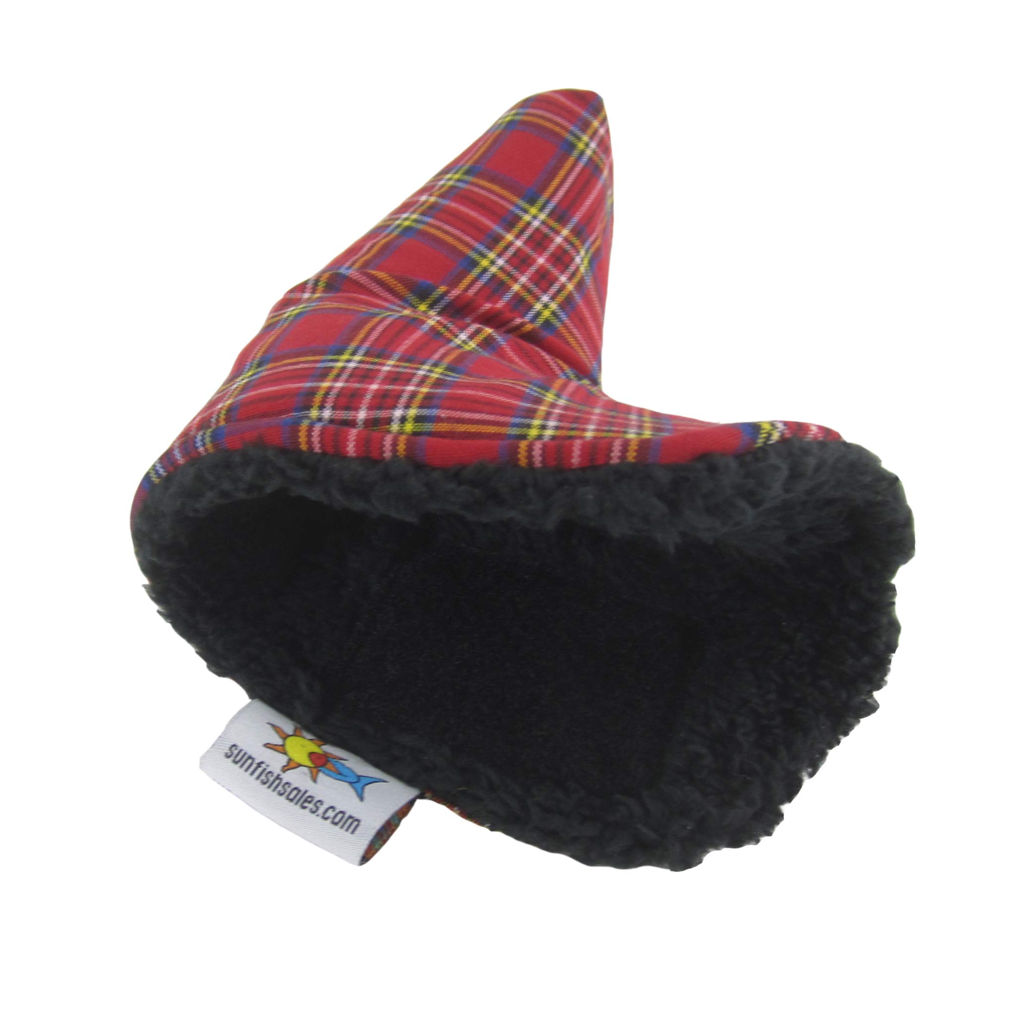 Sunfish Golf Blade Putter Headcover Red Plaid Tartan