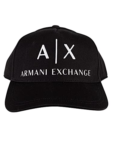 A | X ARMANI EXCHANGE Men's Baseball hat, Black & White, One Size