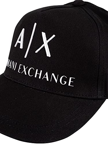 A | X ARMANI EXCHANGE Men's Baseball hat, Black & White, One Size