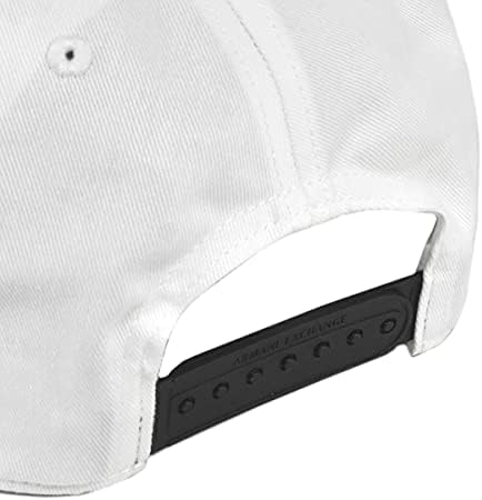 A | X ARMANI EXCHANGE Men's Baseball hat, White, One Size