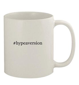 knick knack gifts #hypeaversion - 11oz ceramic white coffee mug, white