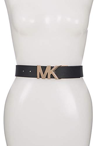 Michael Kors Womens Mk Logo Reversible Belt Brown/Black (L)