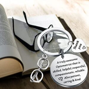 Lywjyb Birdgot Optometrist Gift Doctor Jewelry Gift for Optometrist Graduation Gift for Optometrist Optometrist Keychain Vision Gift for Optometry (Optometrist ke)