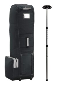 jef world of golf travel cover and club protector combo set, black (jr1072)