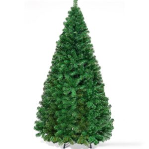 goplus 6ft artificial christmas tree xmas pine tree with solid metal legs perfect for indoor and outdoor holiday decoration