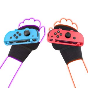 wrist strap for switch just dance 2024 2023 2022 2021 2020 2019 boxing design (free the hands,dance freely with rhythm) redblue