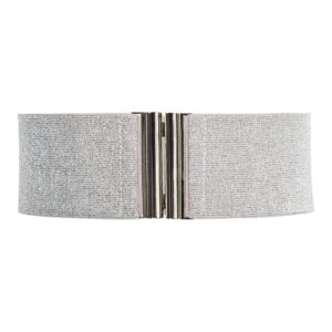 grace karin vintage women metal skinny elastic buckle dress waist belt silver l