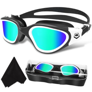 win.max polarized swimming goggles swim pool goggles anti fog anti uv no leakage clear vision for men women adults teenagers