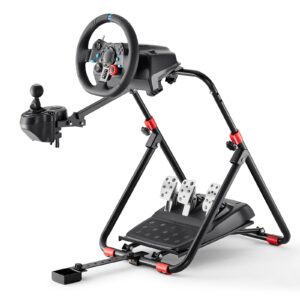 diwangus racing wheel stand foldable steering wheel adjustable stand racing simulator cockpit for logitech g29 g920 g923 g27 g25 for thrustmaster t248x t248 t300rs t150 458 tx xbox ps4 ps5 accessories