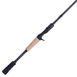 abu garcia winch casting fishing rod, black, 7' - medium heavy - 1pc