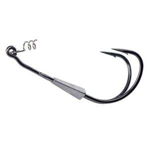 berkley fusion19 weighted frog hook fishing hooks, smoke satin