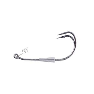 Berkley Fusion19 Weighted Frog Hook Fishing Hooks, Smoke Satin