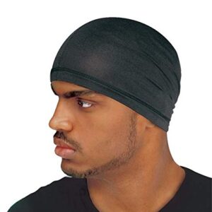 WAVEBUILDER Stretch Cap, Black, 2 Pack