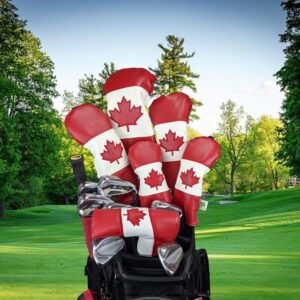 Foretra - Canada Flag - Golf Putter Headcover Quality PU Leather Magnetic Closure for Blade Style Putters