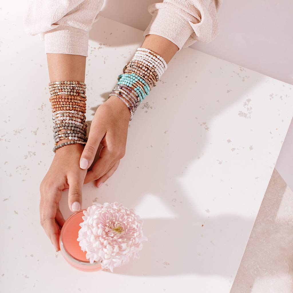 Scout Curated Wears - Women's Stone Wrap Bracelet & Necklace - Rhodonite - Stone of Healing