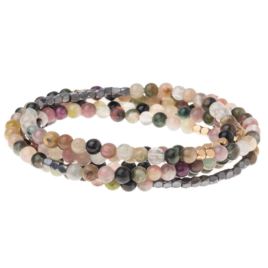 Scout Curated Wears - Women's Stone Wrap Bracelet & Necklace - Tourmaline - Stone of Healing