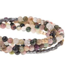 Scout Curated Wears - Women's Stone Wrap Bracelet & Necklace - Tourmaline - Stone of Healing