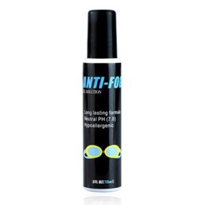 lifeart anti fog spray for swim goggles, ski masks, snorkeling and diving masks, prevents fogging, anti-static, streak-free, unscented, alcohol and ammonia free (1 bottle)