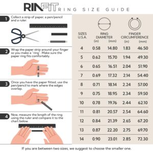 Rinfit Silicone Rings for Women - Silicone Wedding Bands Women - Infinity Ring with Metal Plate - Rubber Rings - Patented Design - Nude & Rose Gold - Size 6