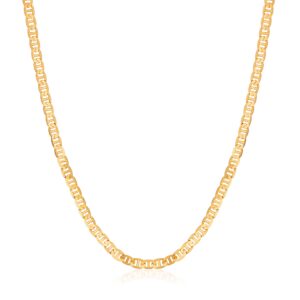 barzel mariner chain necklace for women, 18k gold plated mariner chain necklace (16 inches, 4.5mm gold)