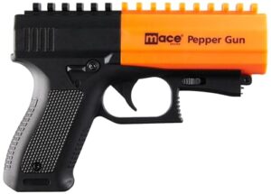 mace brand pepper gun 2.0 with strobe led, black