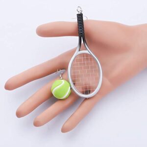 UJIMS Women Sports Ball Jewelry Tennis Earrings for Tennis Lovers Ping Pong Ball for Girls Sport Gift Tennis Players Ping Pong Ball Players Gift (Tennis Earrings)