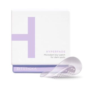 zitsticka hyperfade acne patches for face - world's most potent pimple patch with fast-acting microdarts - starts working within 2 hours for deep, early-stage zits & blemish - 12 count