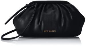 steve madden womens steve madden nikki clutch crossbody, black, one size us