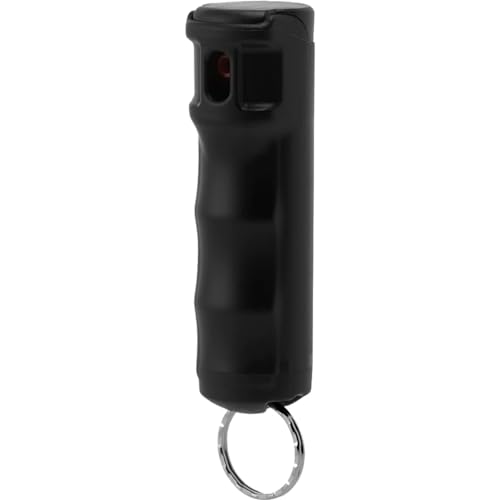 mace Brand Compact Model Pepper Spray Keychain, Accurate 12’ Powerful Pepper Spray for Women & Men, 1-Pack, Black