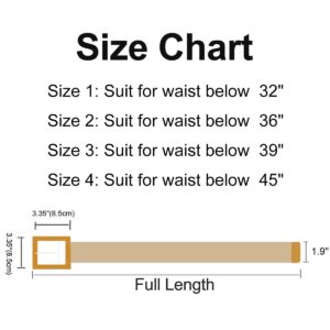 YUCFOREN Women Skinny Dress Belt, Fashion Straw Woven Elastic Stretch Waist Band Wood Buckle Belt, Sand