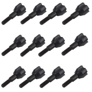 wlood 100 grain archery hunting small game hammer broadheads crossbow compound bow arrow tips (12 packs black)