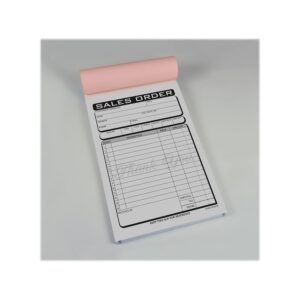 Cosco® Sales Order Form Book with Slip, Business, 4 1/4" x 7 1/4", 3-Part Carbonless, 50 Sets (074018)