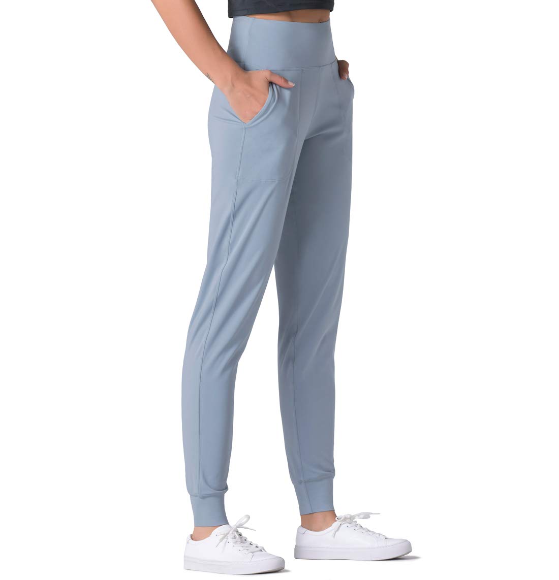 Dragon Fit Joggers for Women with Pockets,High Waist Workout Yoga Tapered Sweatpants Women's Lounge Pants (X-Large, Joggers78-Demin Blue)