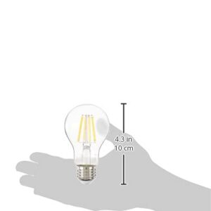 Westinghouse 5136100 6.5 Watt (60 Watt Equivalent) A19 Dimmable Clear Filament LED Light Bulb, Medium Base, 2 Pack